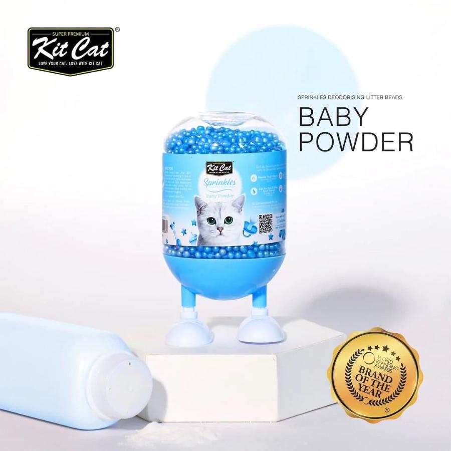 Kit Cat Litter Sprinkles Baby Powder - desodorizante de arena – Norpets