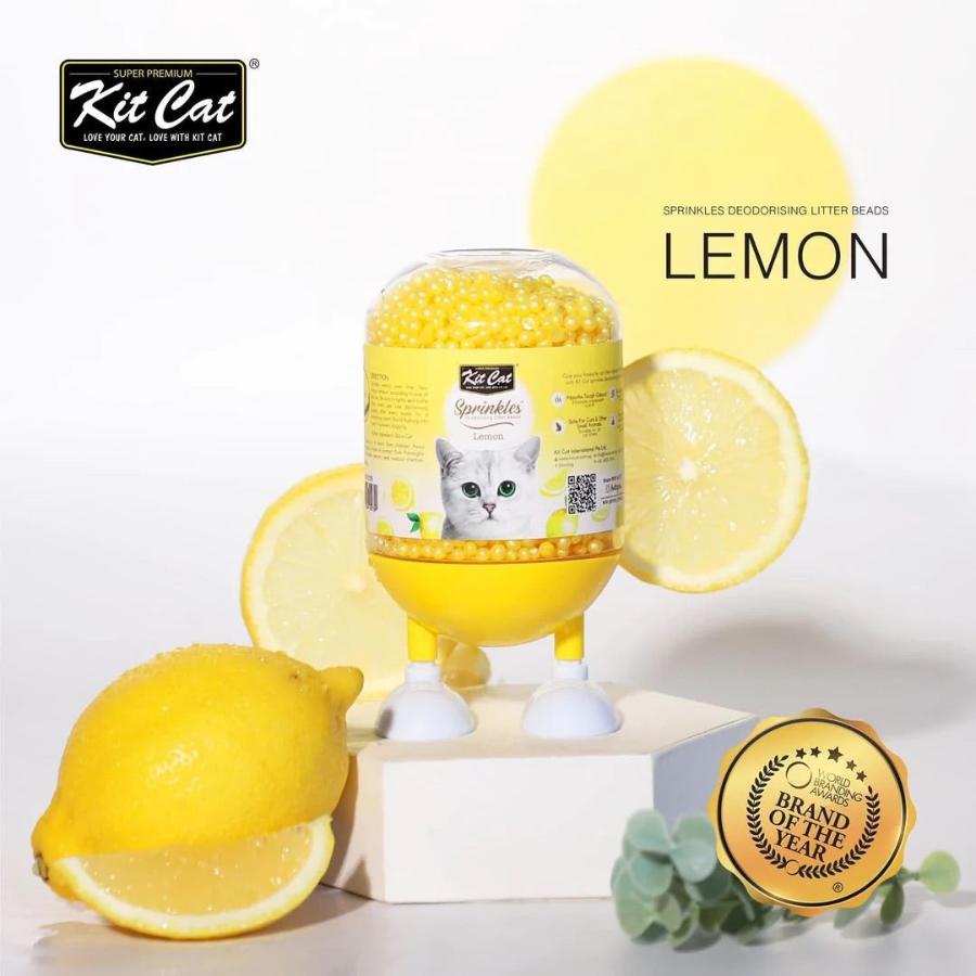 Kit Cat Litter Sprinkles Lemon | Perlas Desodorizantes para Arena de ...